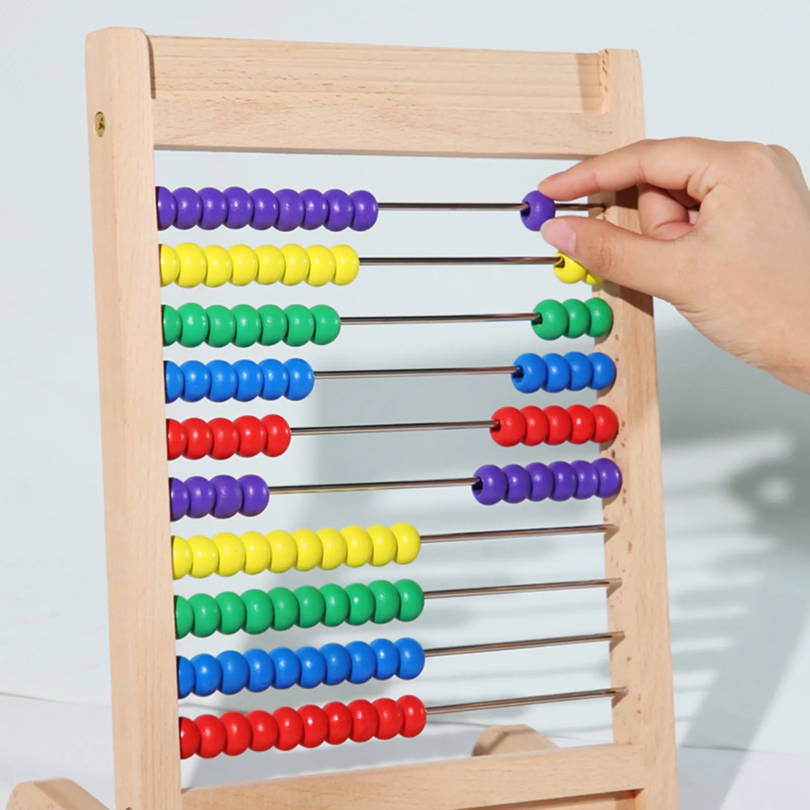 Math set counter for Kids: Add Abacus and 10 Smooth Edges, Educational ...