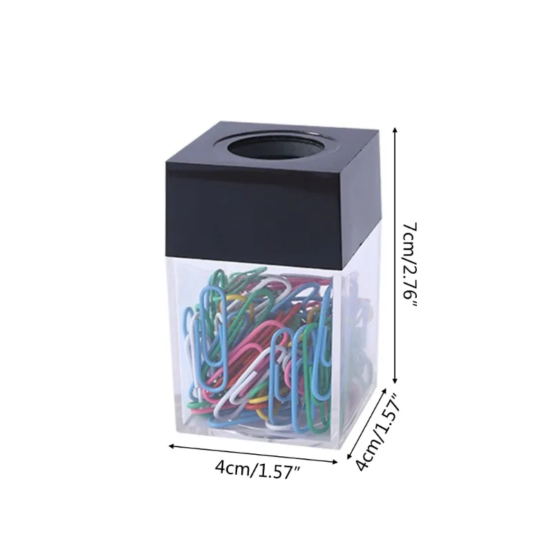 DHgate.com:Modern Square Magnetic Paperclip Dispenser with 18 Metal ...