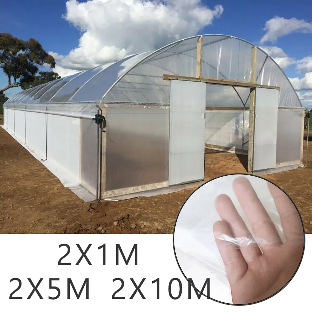 Heavy-Duty UV-Treated Clear Plastic Poly Greenhouse Tunnel Hot House ...