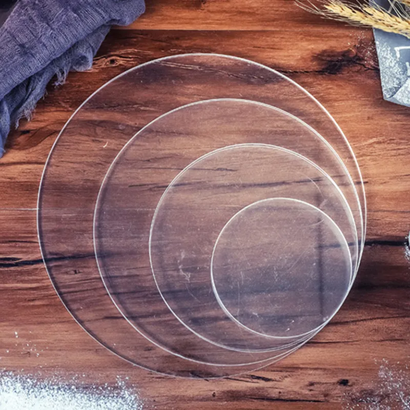 DHgate.com:2Pcs Round Acrylic Cake Discs Topper Reusable Cake Boards ...