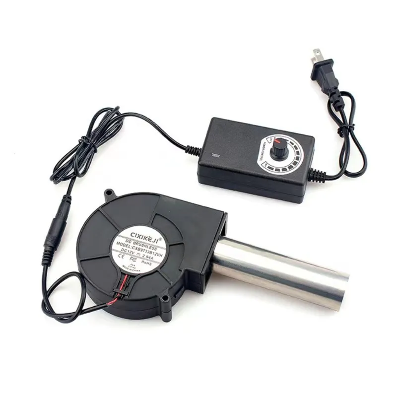 BBQ Fan Air Blower with Variable Speed Control - 100-240V, US/EU Plug ...