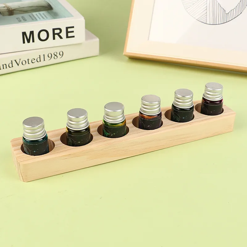 DHgate.com:6-Slot Wood Essential Oil Display Stand: Eco-friendly ...