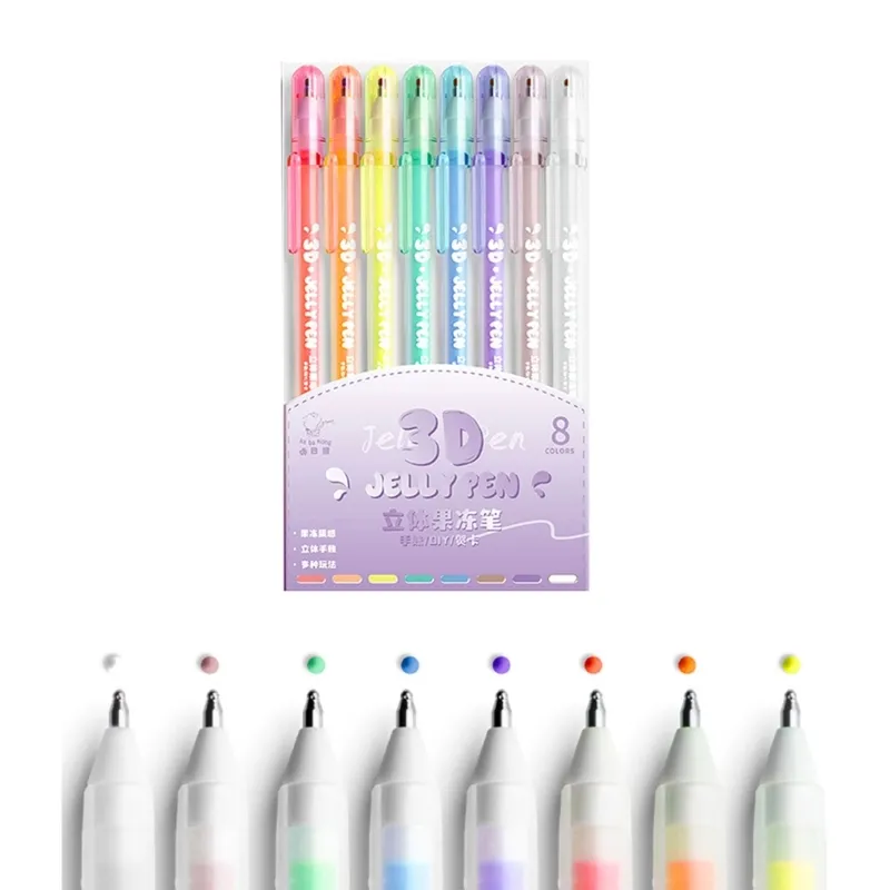 3D Gel Pens Set of 20, Vivid Color Art Supplies for Adults and Kids ...