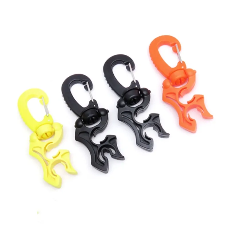 652D Double BCD Diving Hose Holder Clip with Hook Buckle for Snorkeling ...