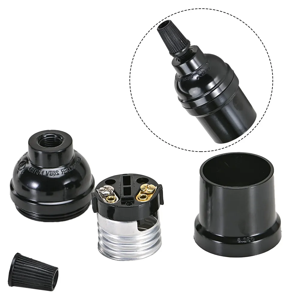 E27 Vintage Industrial Bakelite Bulb Holder, 110-250V 10A Socket ...