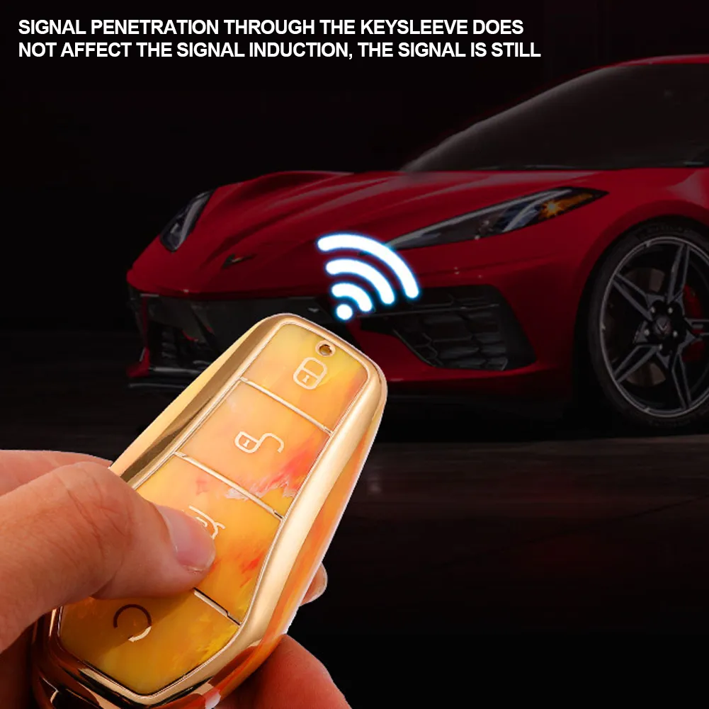 4-Button Soft TPU Car Key Fob Cover, Durable Protection for BYD Qin ...