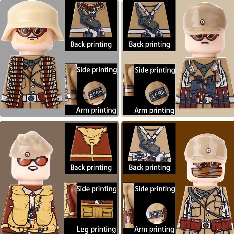 WW2 German North African Soldier Building Blocks British Prime Minister ...