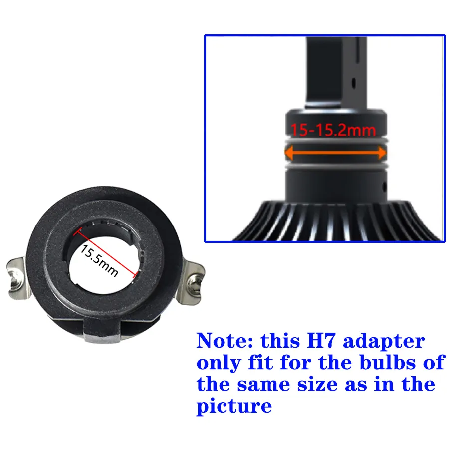 DHgate.com:Upgraded NHAUTP H7 LED Headlight Bulb Adapter Holder for ...