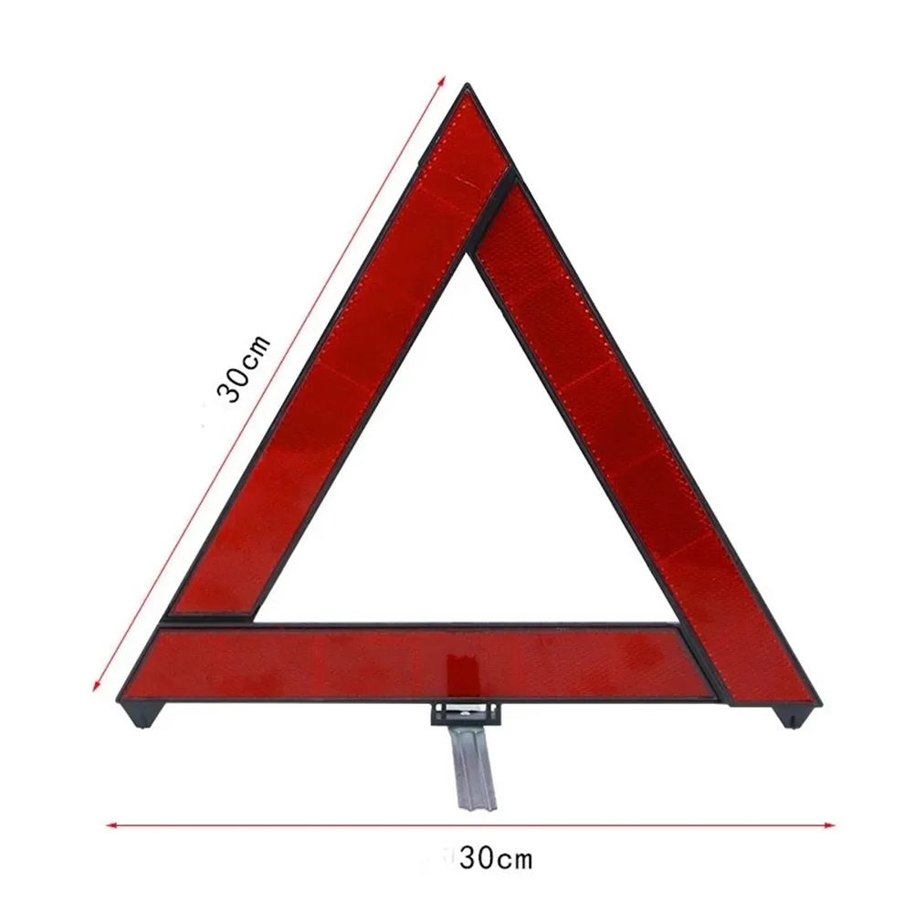 Emergency Roadside Reflective Triangle Foldable Warning Sign, Safety ...
