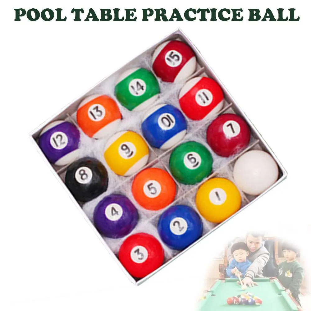 25mm Mini Pool Balls Set Plastic Table Billiard Balls, Durable Portable ...