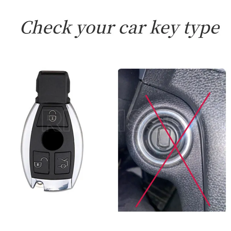 DHgate.com:2024TPU Car Key Cover Shell Fob Case for Mercedes Benz A B C ...