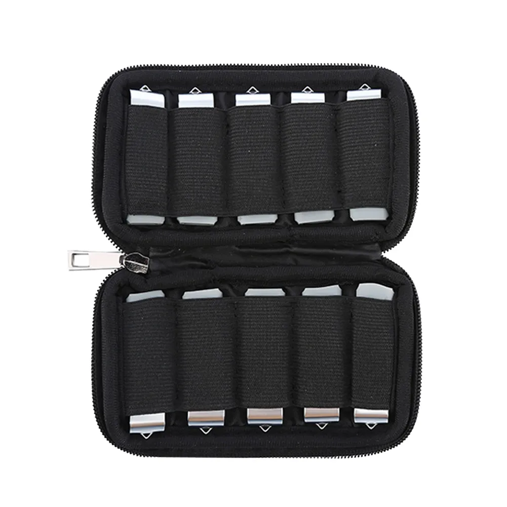 DHgate.com:Premium Black U Disk Organizer Case: 10 Compartments Storage ...