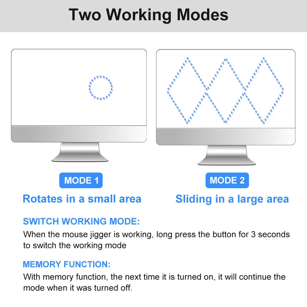 2-in-1 USB-C Mouse Jiggler & 128GB Flash Drive, Auto Mouse Mover for PC ...