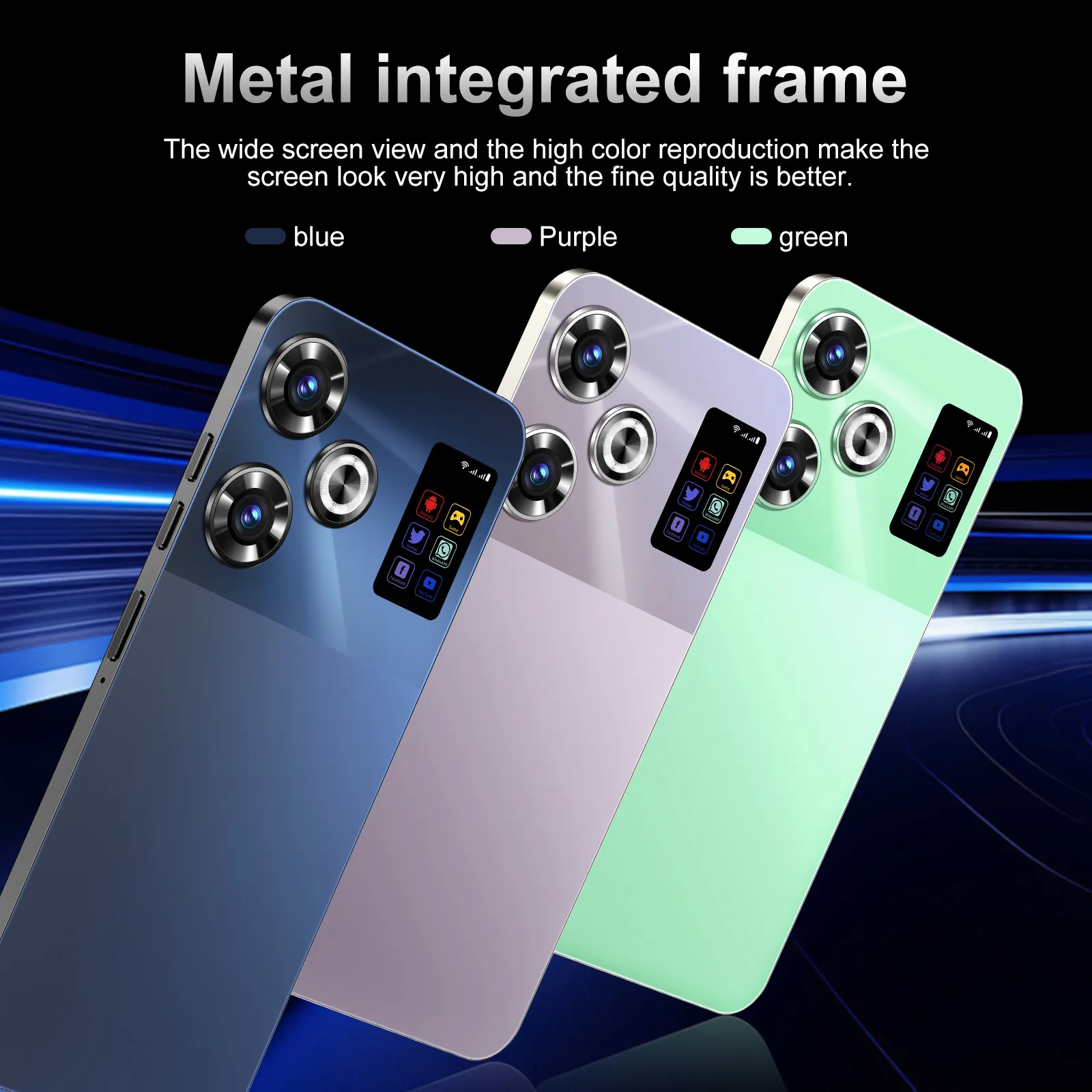 DHgate.com:Android 14 Smartphone | 7.3" HD Screen | Snapdragon 8 Gen 3 ...