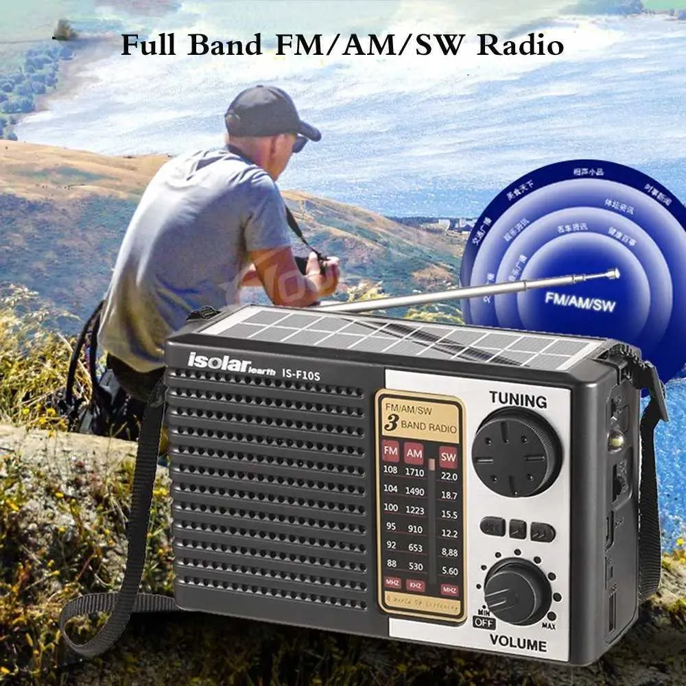Solar Emergency Solar Radio Woopker With High Sensitivity, FM/AM/SW ...