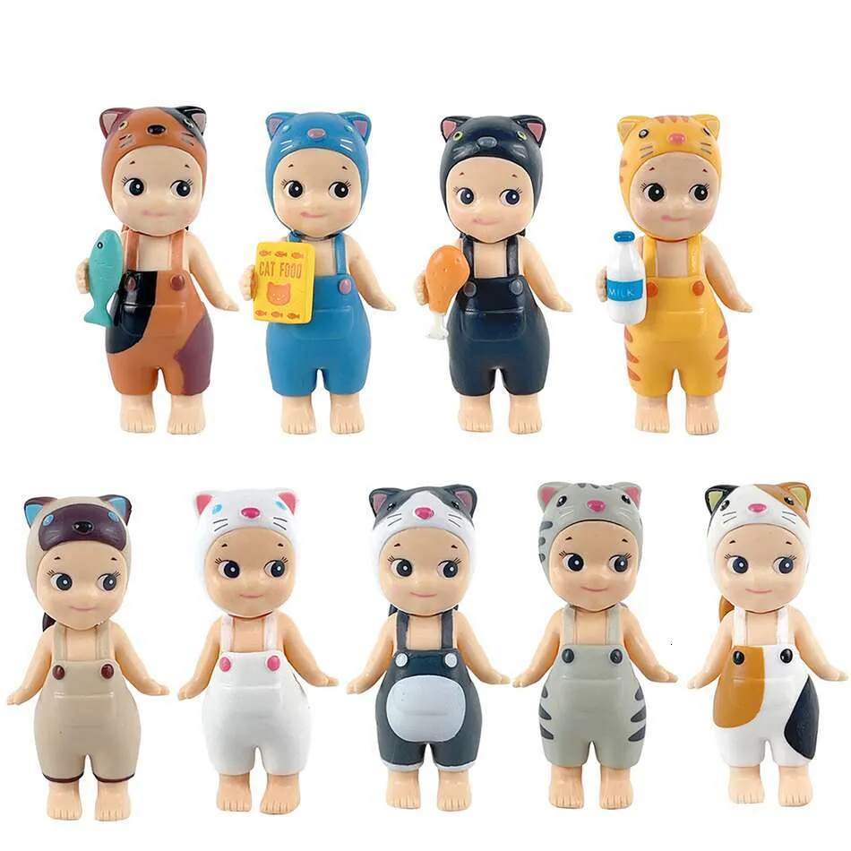 Hidden Cat Box: Collectible Miniature Feline Figurine Toy, Randomly ...
