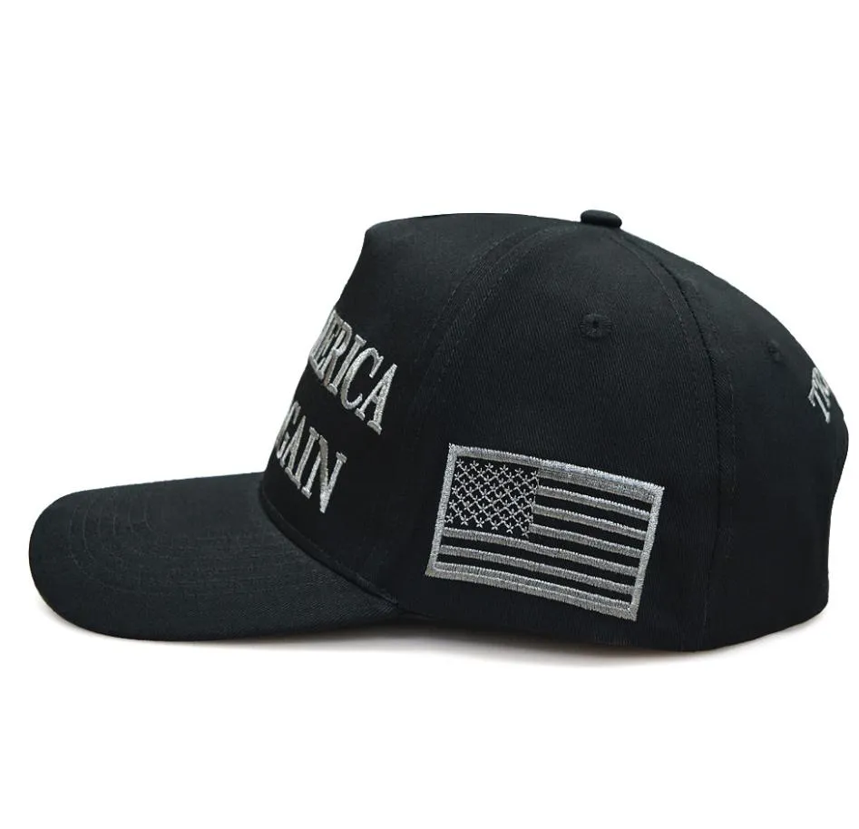 DHgate.com:Embroidered Black Gold MAGA Baseball Cap - Trump 2024 'Never ...