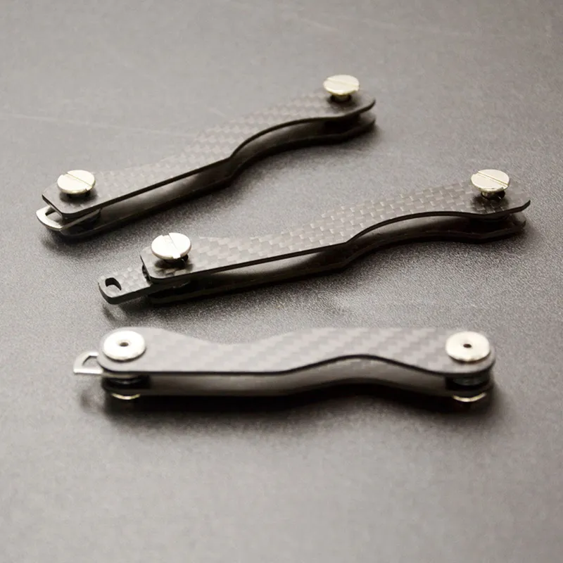 Carbon Fiber Key Organizer: Smart Key Wallet, DIY Keychain, EDC Pocket ...