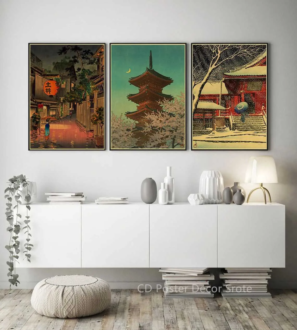 Japanese Retro Landscape Posters Traditional Scenes... From Happy_dust ...