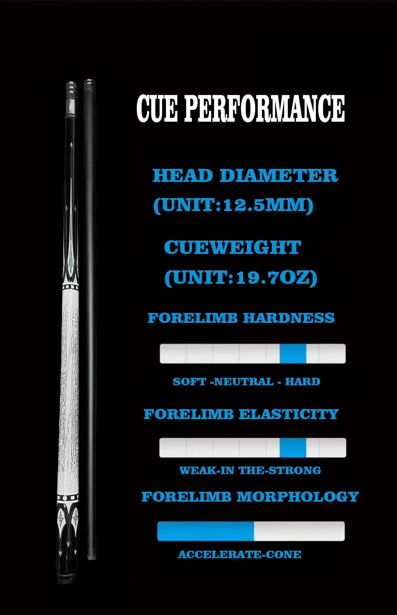 Dragon Scale Pattern Carbon Fiber billiards pool cues - Lightweight and Durable Stick for ...