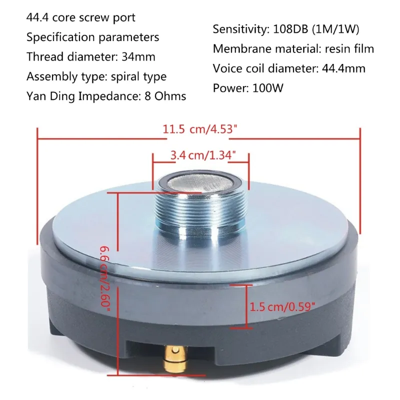 DHgate.com:34mm Tweeter Horn Head: Pro DIY Magnetic Treble Speaker for ...