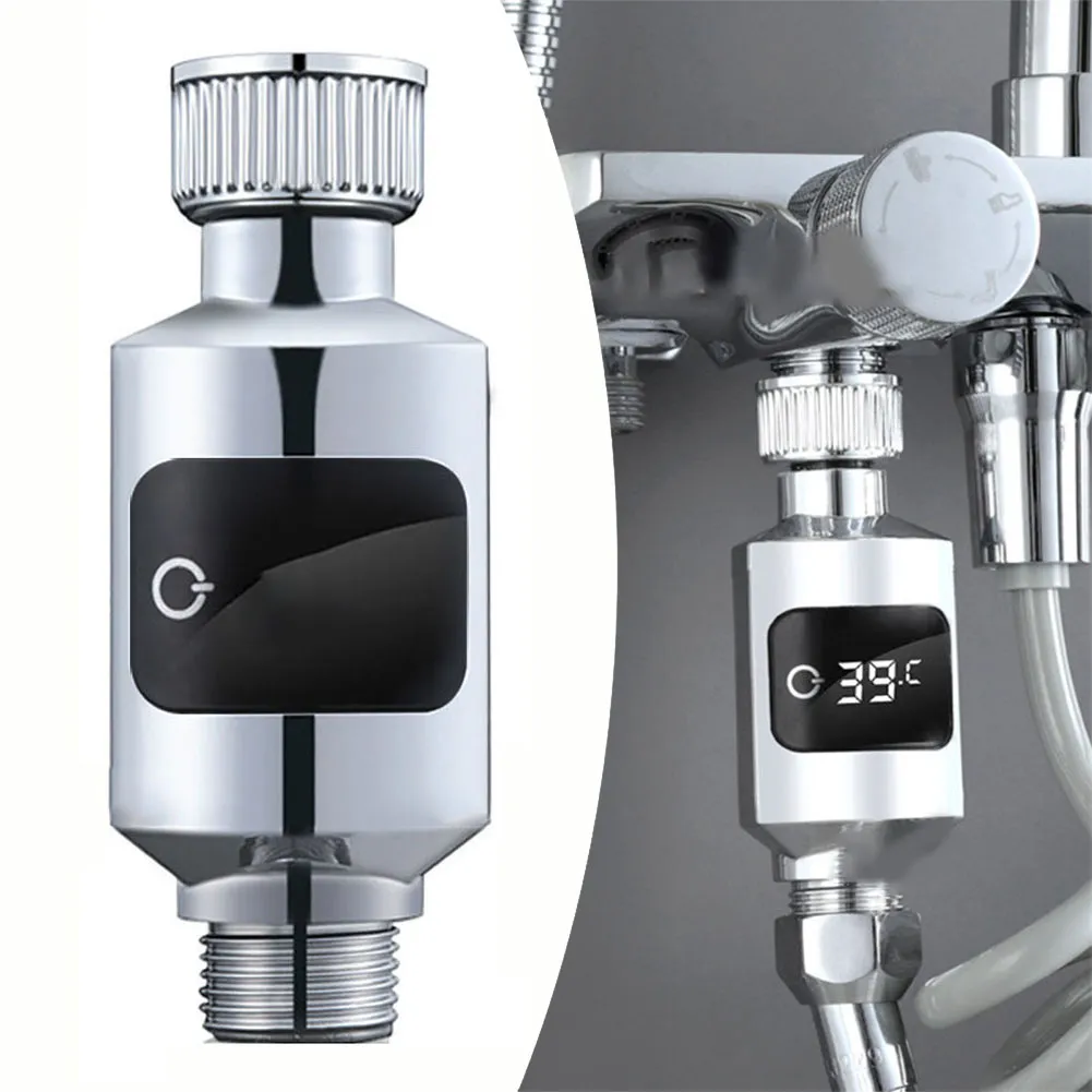 Shower Water Temperature Monitor with LED Digital Display - Adjustable ...
