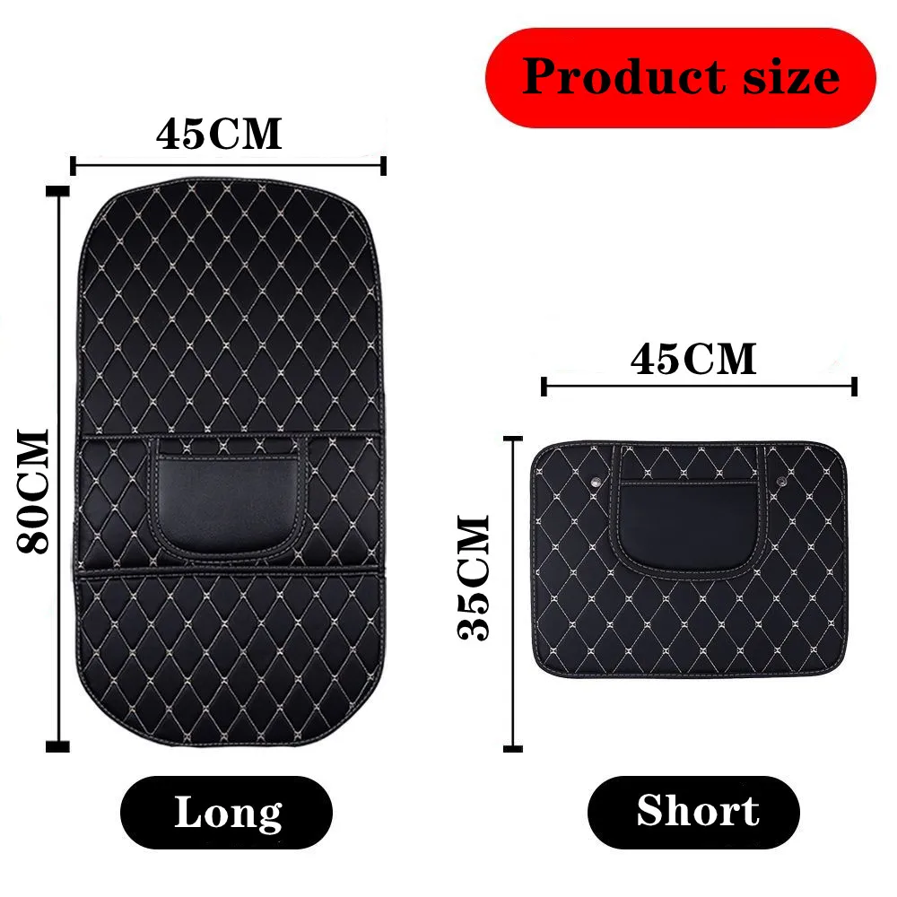 DHgate.com:2024PU Leather Anti-Kick Car Seat Back Protector, Waterproof ...