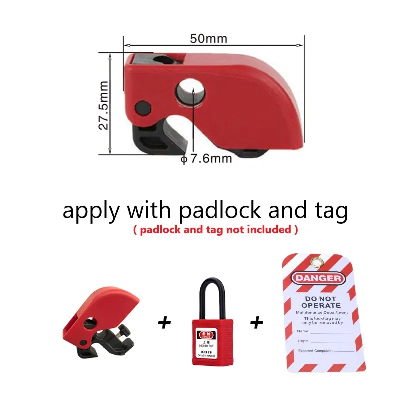 Universal MCB Lockout Lock Dog, MCB Lock Toggle Lock Safety Circuit ...