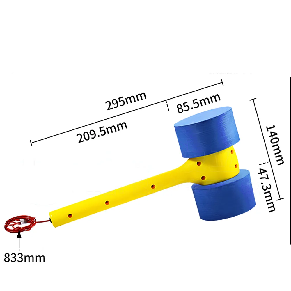 Blue Sponge Plastic Hammer Child Player Frog Jump Hamster Hitting ...