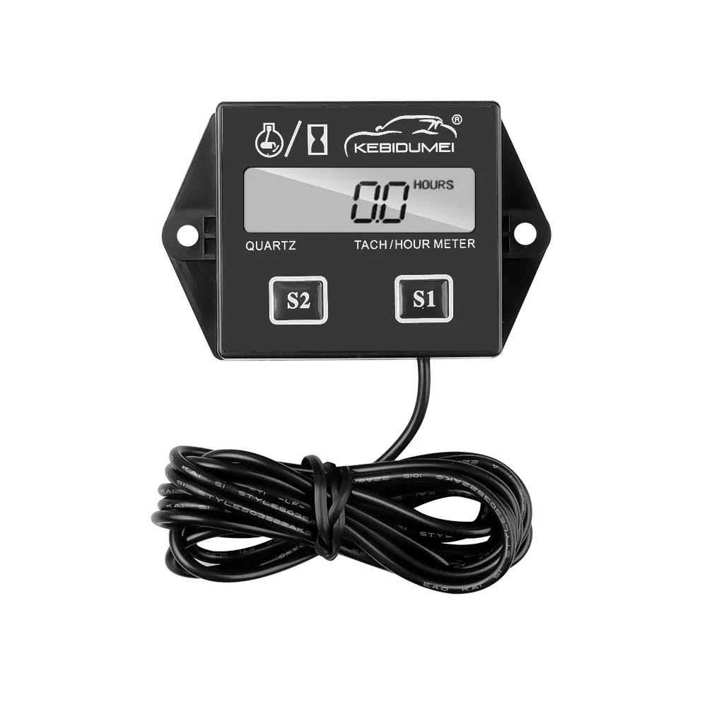 Waterproof Digital Tachometer for Gasoline Engine - 1.7M Sensor Cable ...