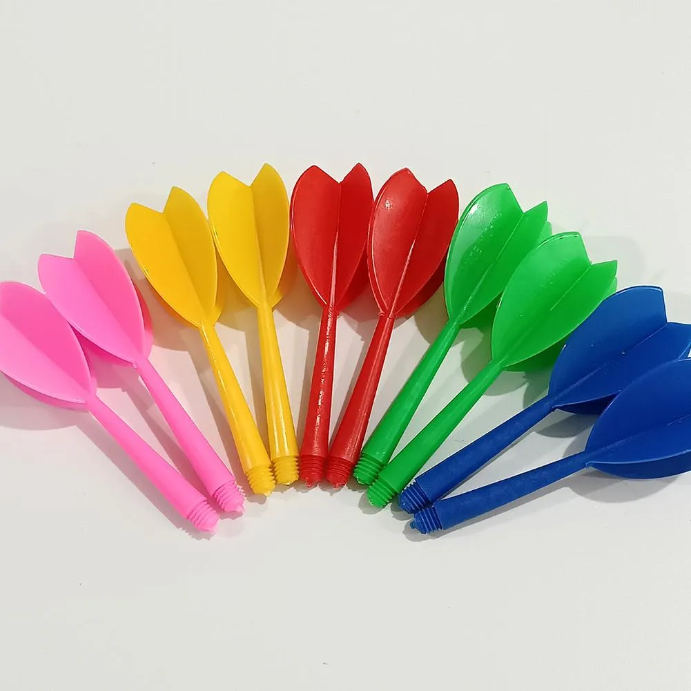 Durable Plastic Darts: 20-Pack Multicolor ABS Shaft Flight Set for ...