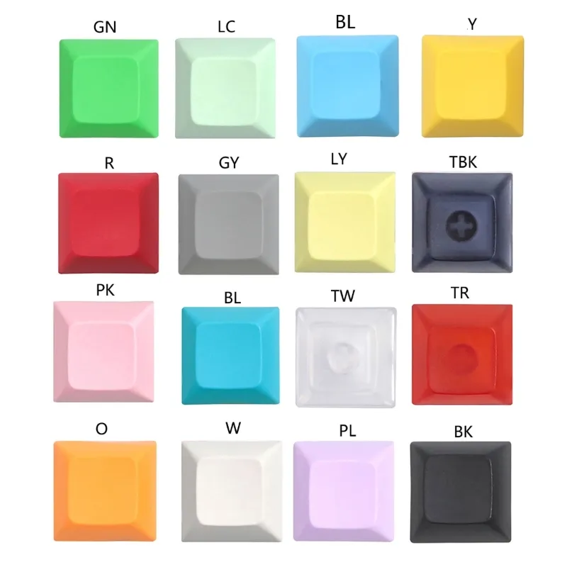PBT Blank Keycaps DSA Profile 1U Height Keycap Set For Mechanical ...