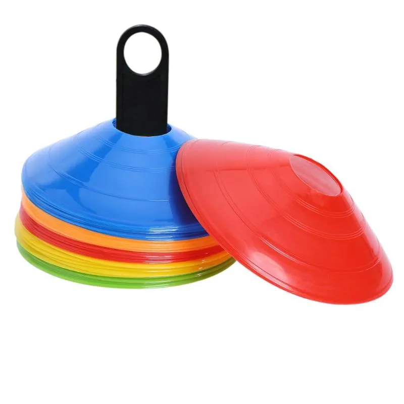 Football Soccer Training Cones & Discs: Durable, Pressure Resistant Set ...