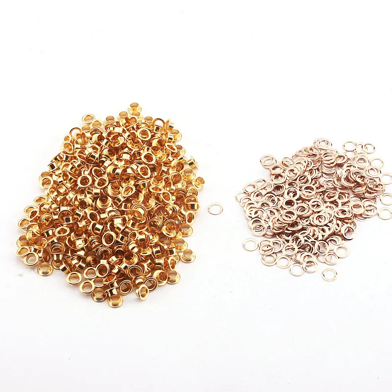 400 Rose Gold Shoelace Eyelets & Grommets Set - 4.5mm, High-Quality ...