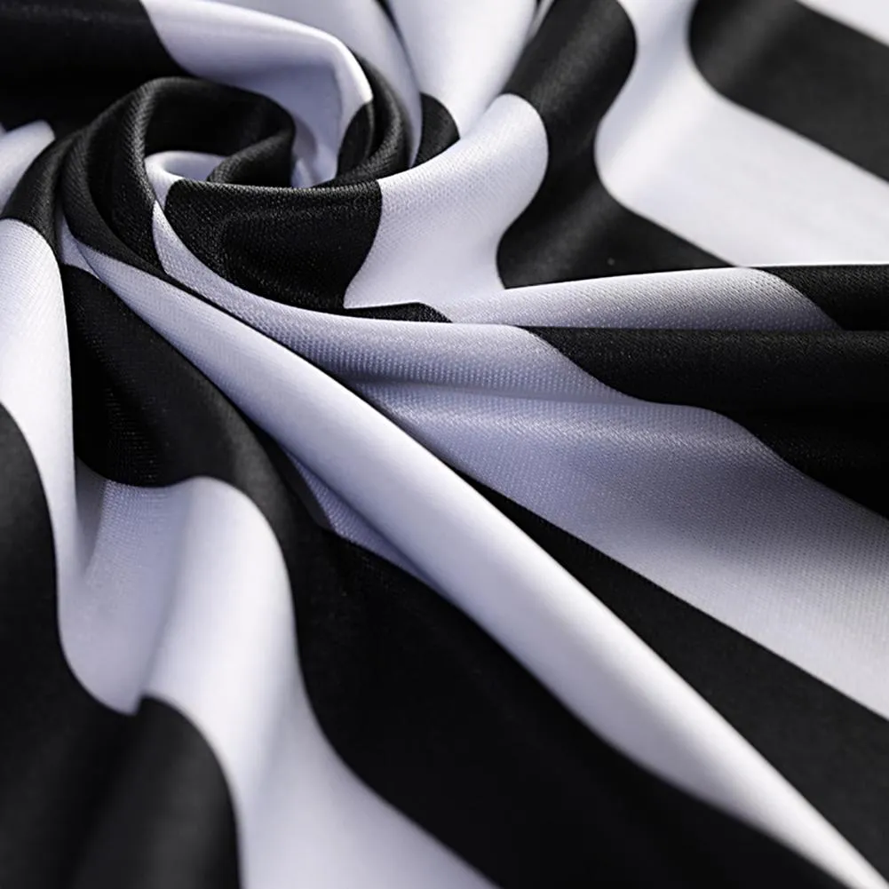 Professional Football Referee Uniform Custom Shirts Adult Black White ...