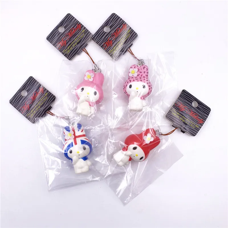 Anime Keychain: Cute Character Squishy Toy Keychain, Kawaii Style ...