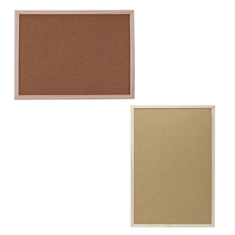 40x60cm Cork & White Board Combo - Pine Wood Frame, Home Office ...