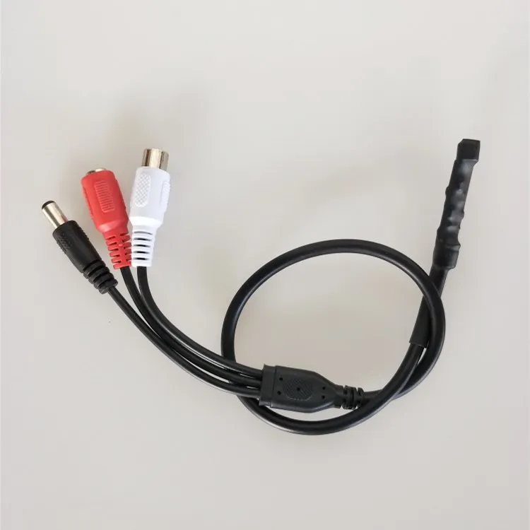 Hidden Mini Microphone For CCTV Security Camera RCA & Power Input ...
