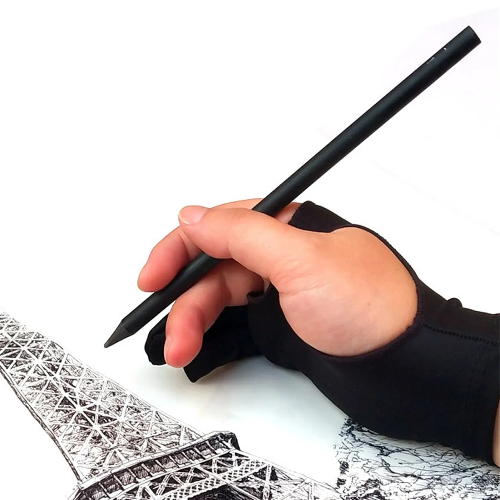 DHgate.com:Two-Finger Anti-Touch Artist Glove for Graphics Tablets and ...