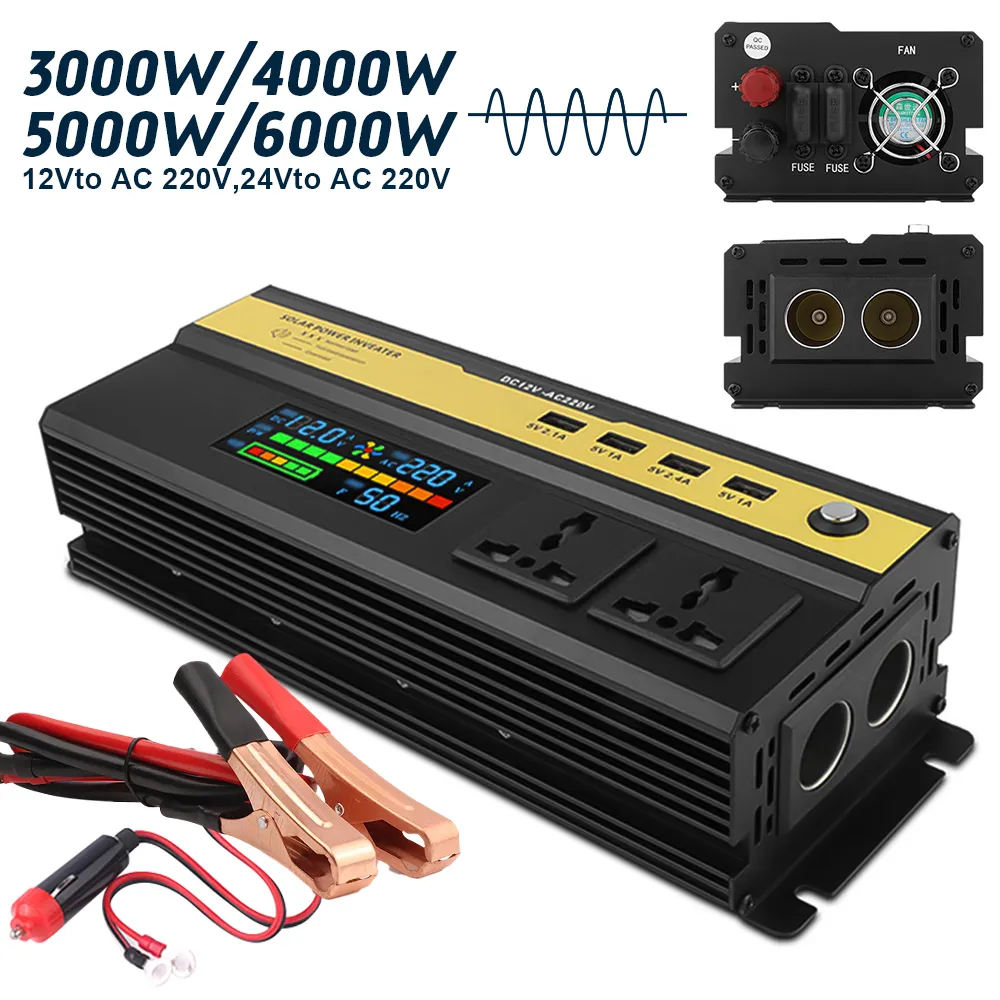 DHgate.com:2024 3000W-6000W Car Power Inverter Transformer - DC 12/24V ...