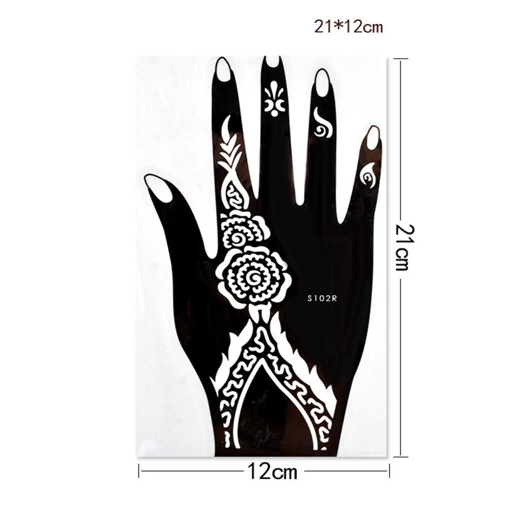 Temporary Tattoo wall stencil designs Template for Hand and Foot - Cool ...
