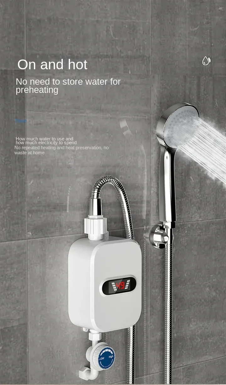 Compact Kitchen Aid tankless water heater with Temperature Control ...
