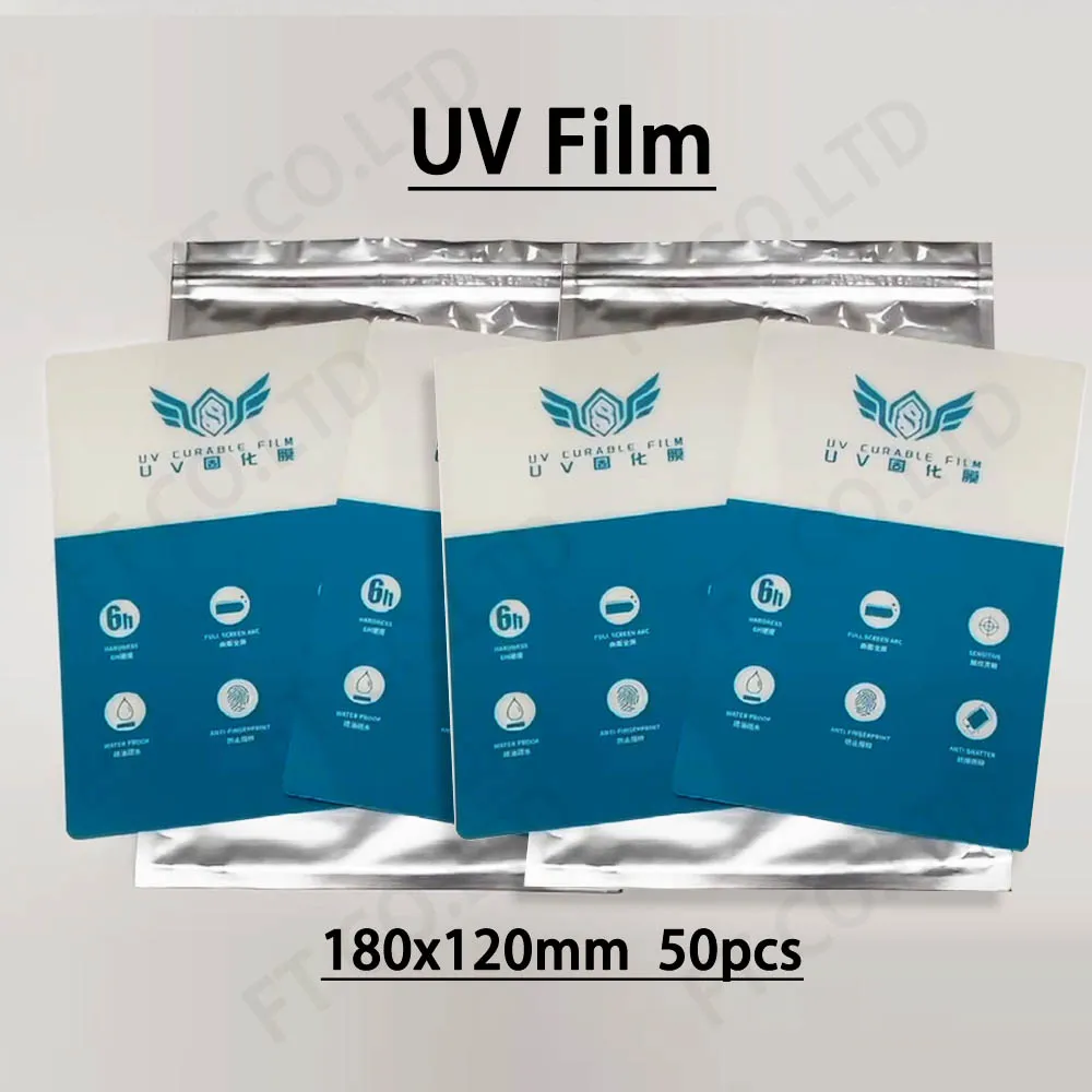 25/50 Pack UV Fiber Glass Screen Protector - Flexible Hydrogel, Full ...