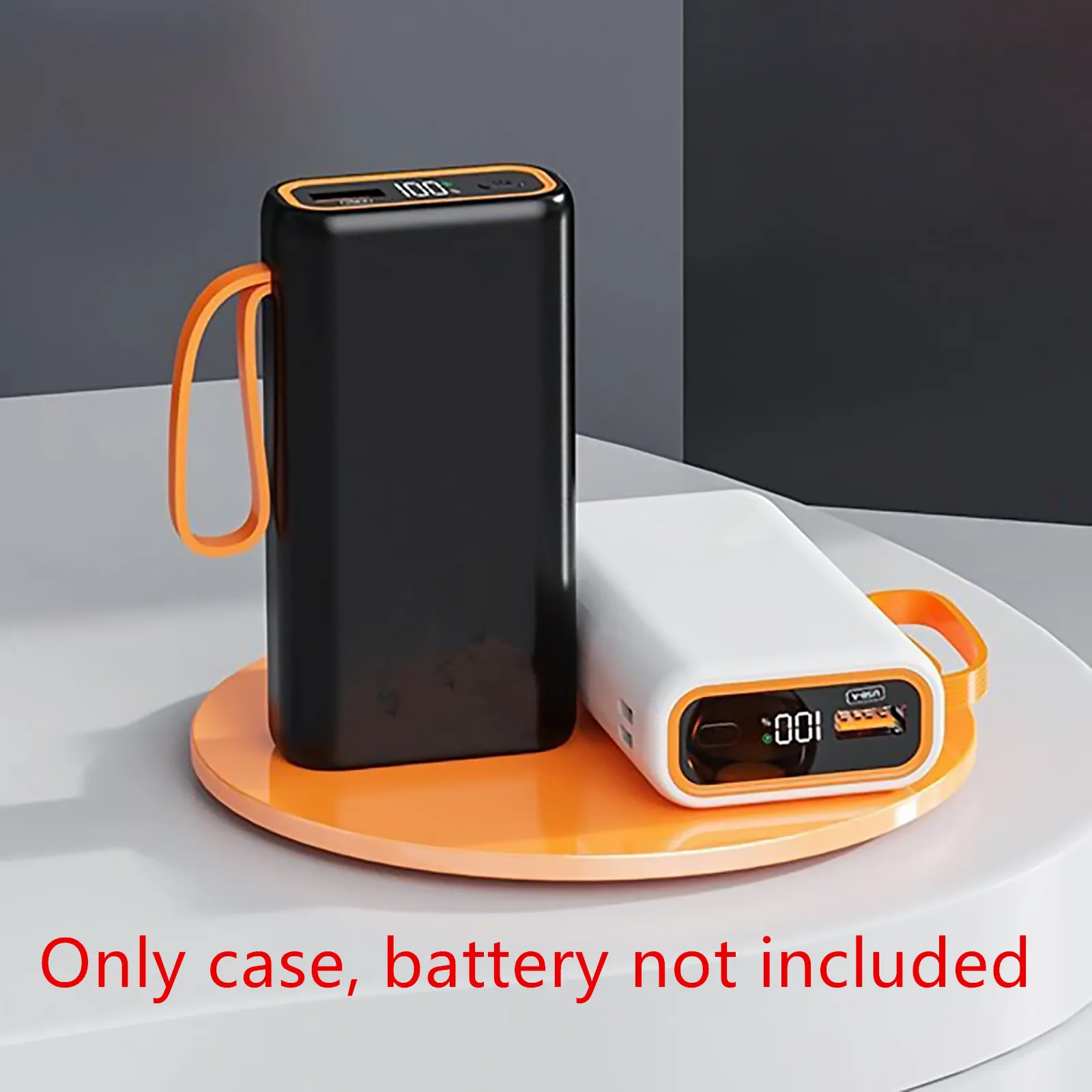 DIY USB Type C Rechargeable Power Bank Shell With LCD Display 2 Slot ...