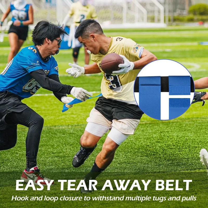 Flag Football Belts Set: 14 Player Adjustable Kit For Training ...