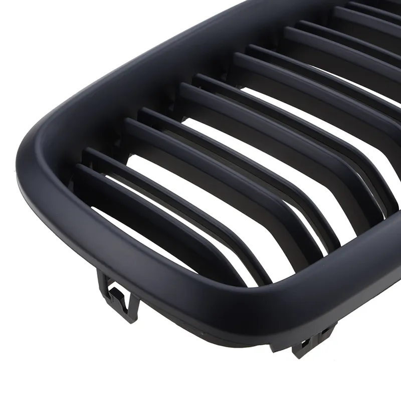 Rhyming Front Hood Kidney Grille Bumper Black Dual Grill Replacement ...