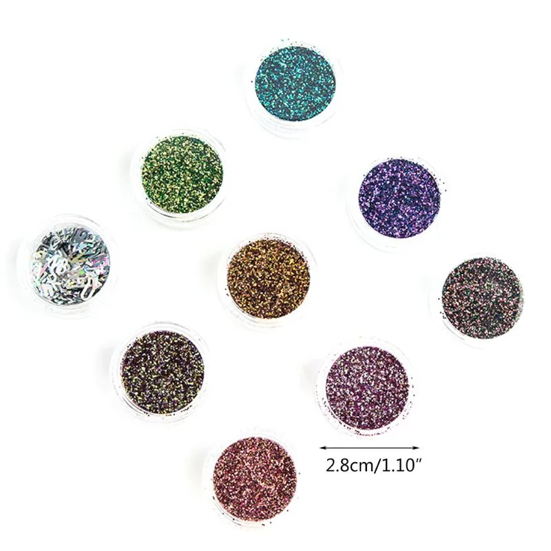 Flash Glitter Powder Nail Art - Crystal Epoxy Resin Fillings, DIY ...
