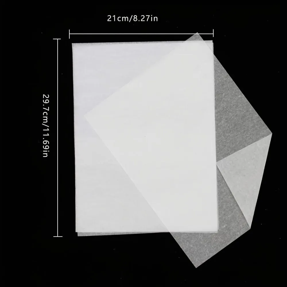 100 Pack A4 Tracing Paper For Drawing: Transparent Tracing Paper, Ideal ...