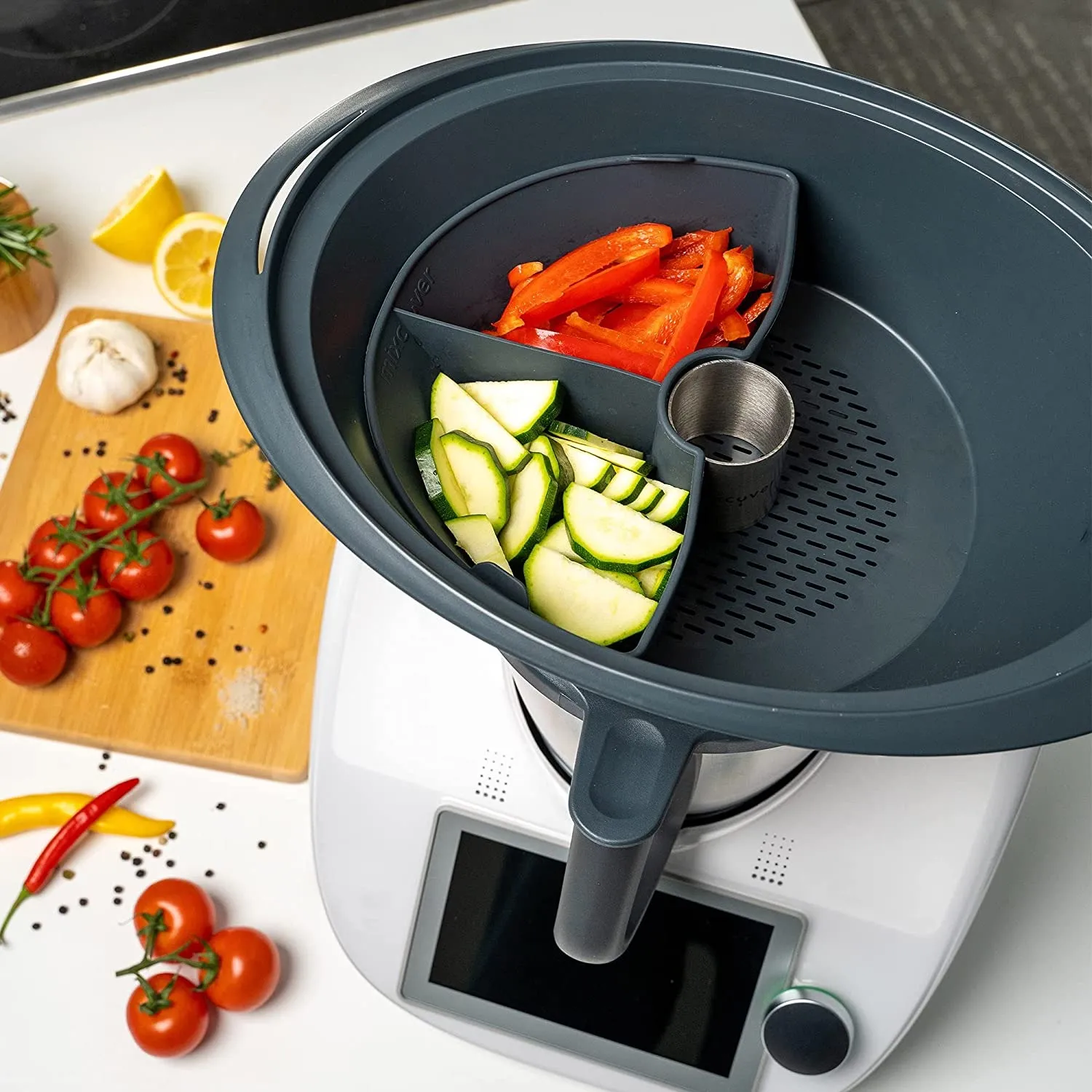 Silicone Steam Cooking Divider Seperator Steaming Accessory Chimney For ...