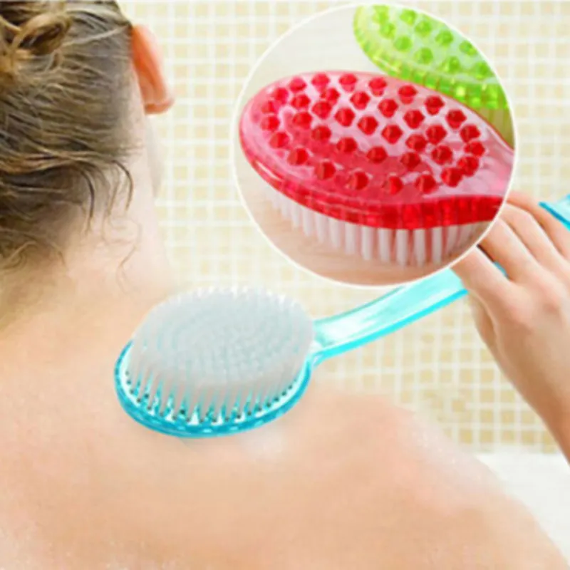 DHgate.com:1Pc Long Handle Bath Brush Soft Hair Bath Brush Back Ball ...